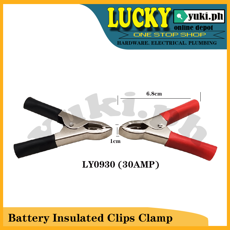 BATTERY INSULATED CLIPS CLAMP 5AMP/10AMP/30AMP/50AMP sold per pair ...