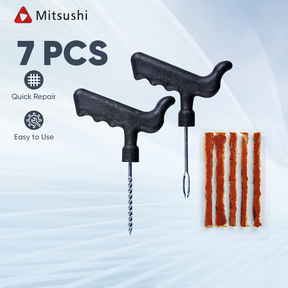 Mitsushi 7pcs/12pcs Tubeless Tire Repair Kit with Vulcanizing Rubber ...
