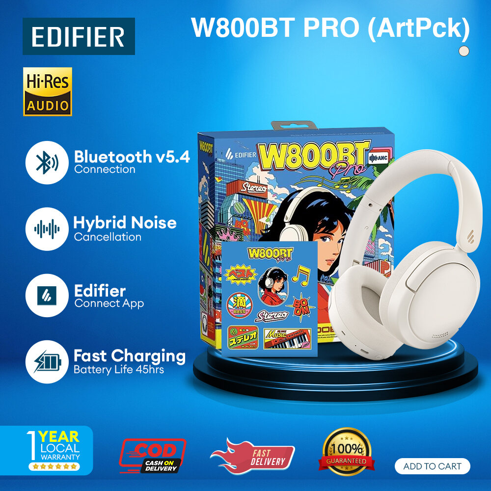 Edifier W800BT Pro Wireless Over-earHeadphones | Lazada PH