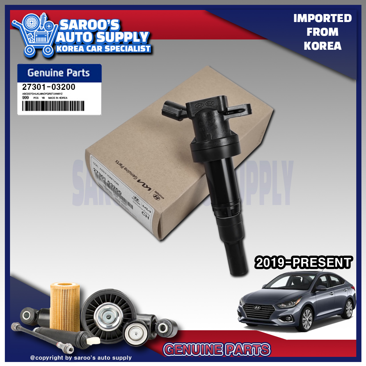 [Genuine] Iginition Coil For Accent (19-Present) , Original Parts ...