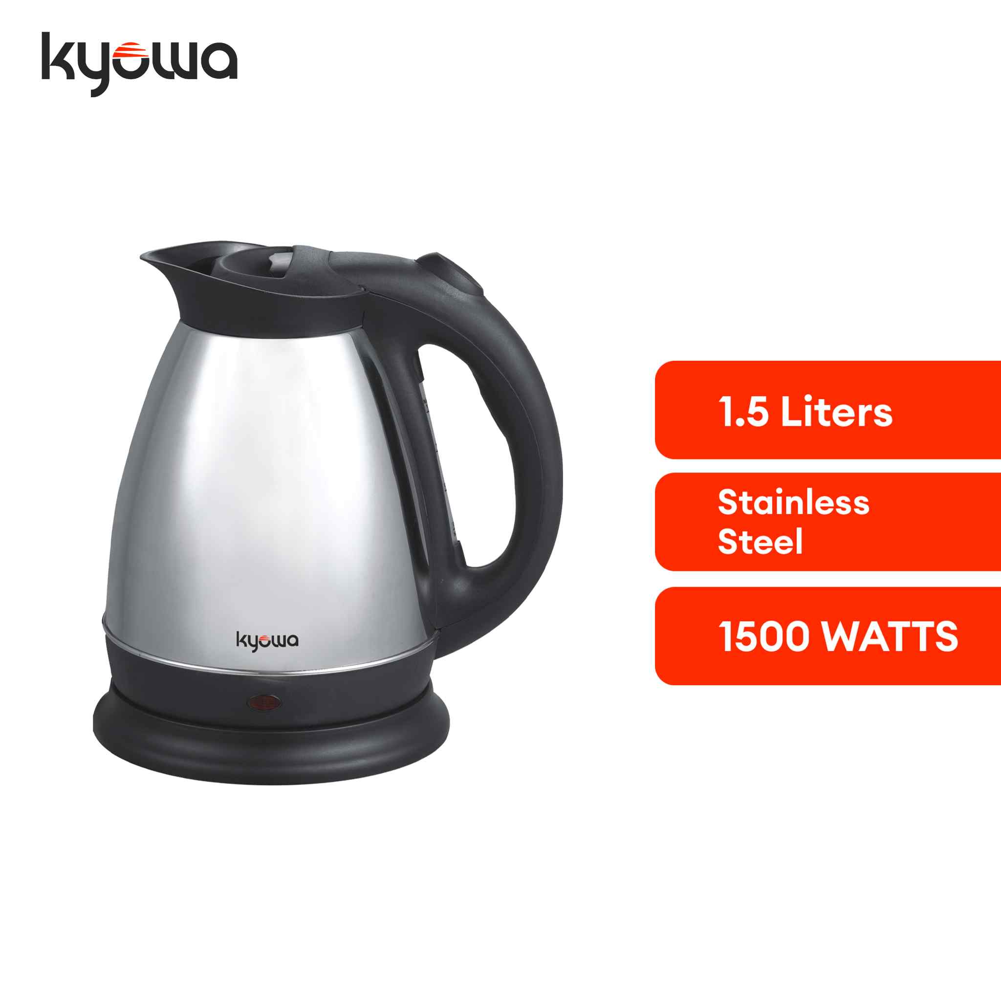 Kyowa Stainless Steel Electric Kettle 1.5L KW-1363 | Lazada PH
