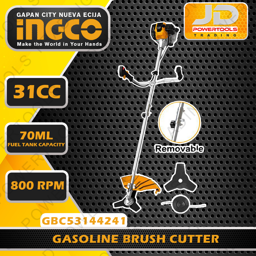 Ingco GBC53144241 Industrial Gasoline Grass Trimmer and Brush Cutter 4 ...