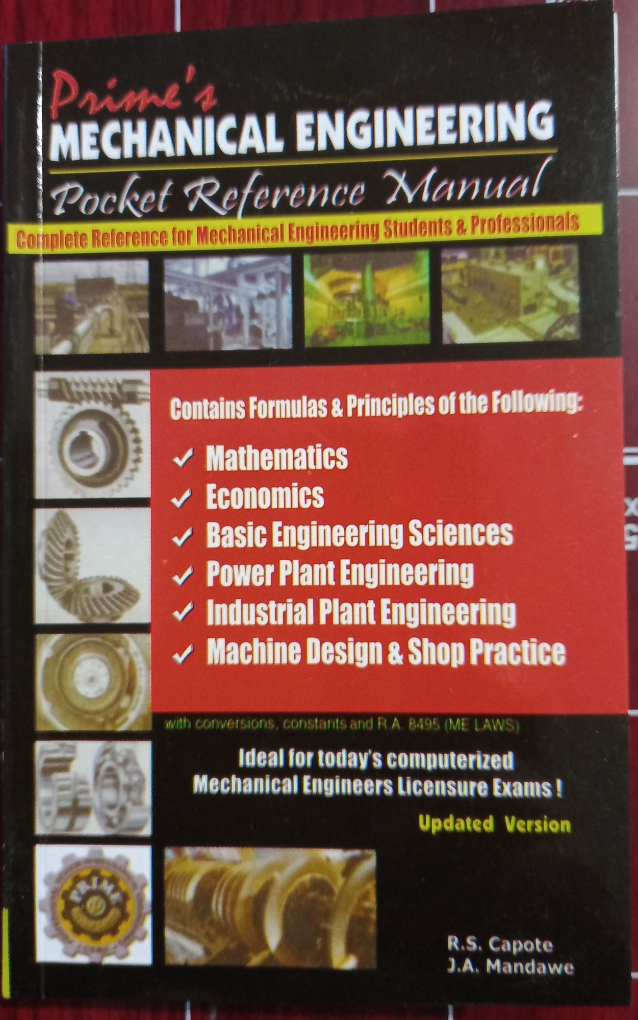 MECHANICAL ENGINEERING pocket reference manual. | Lazada PH