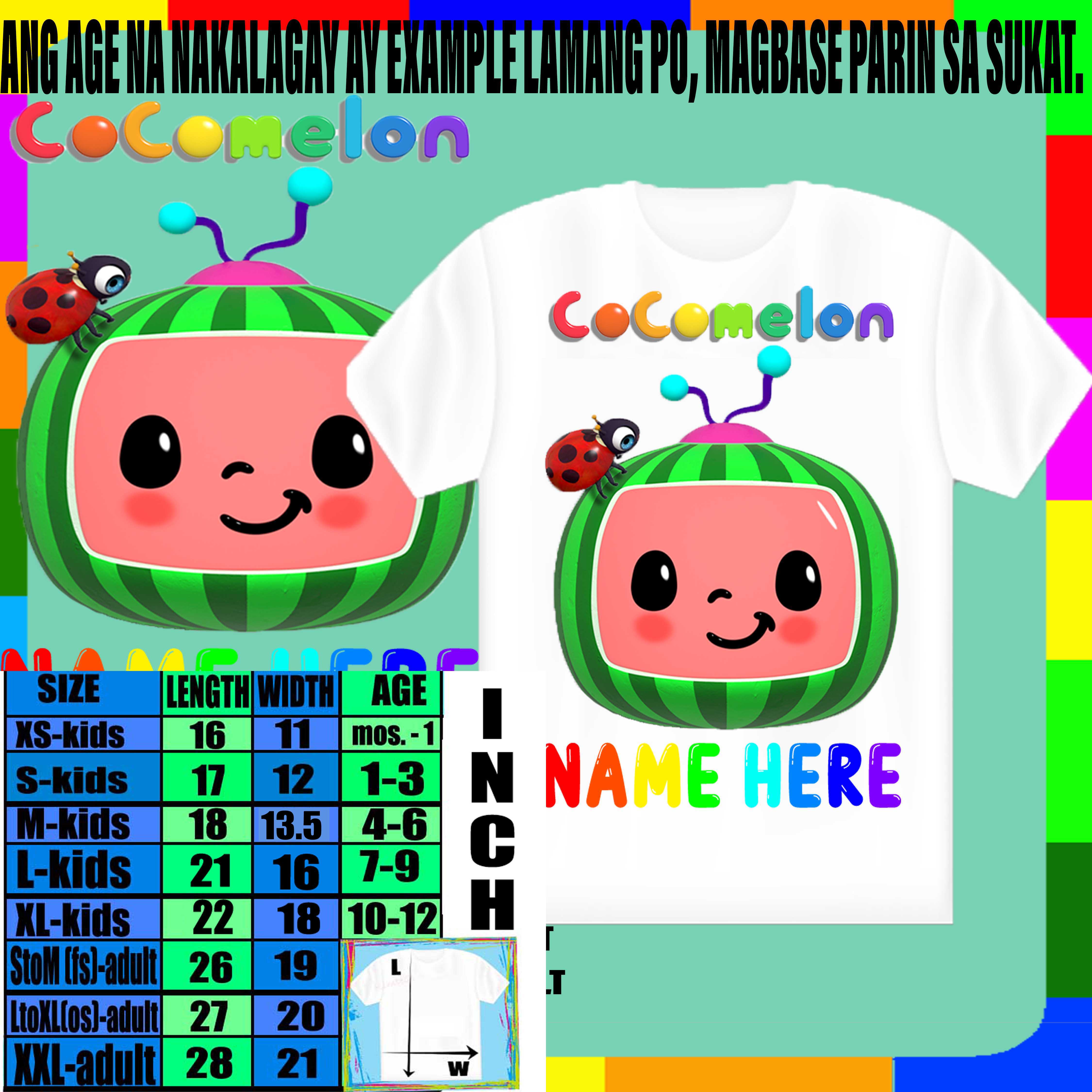 COCOMELON GRAPHIC DESIGN T-SHIRT | Lazada PH