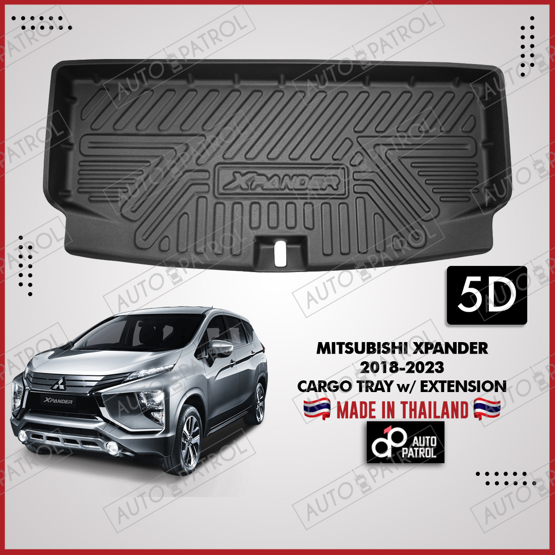 Mitsubishi XPANDER 2018-2023 5D Rear Trunk Tray or Cargo Tray (Made in ...
