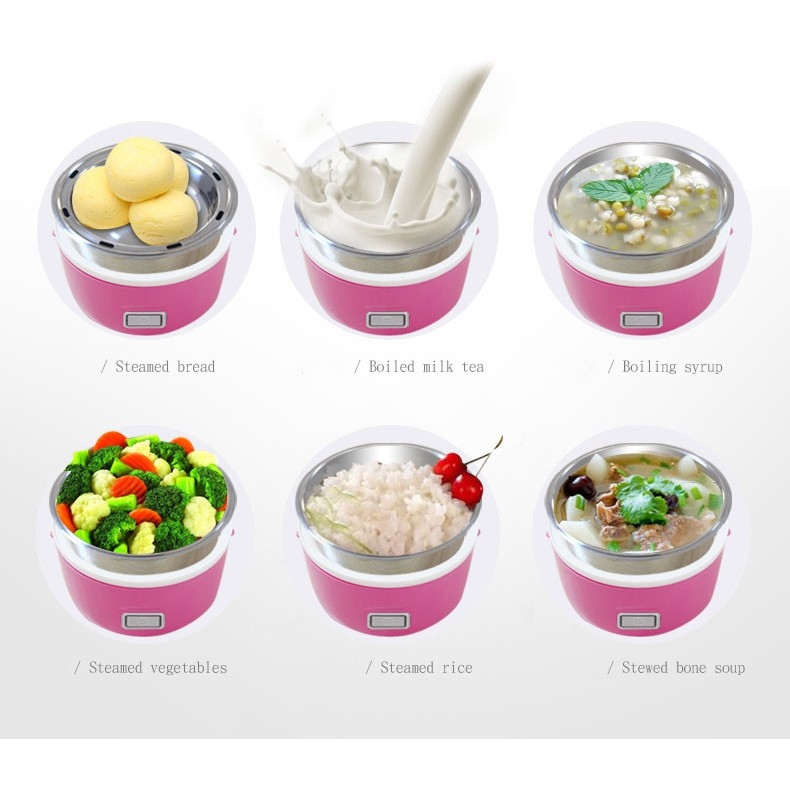 【Morgana's store】 2 Layer Multifunctional Portable Mini Electric Rice ...