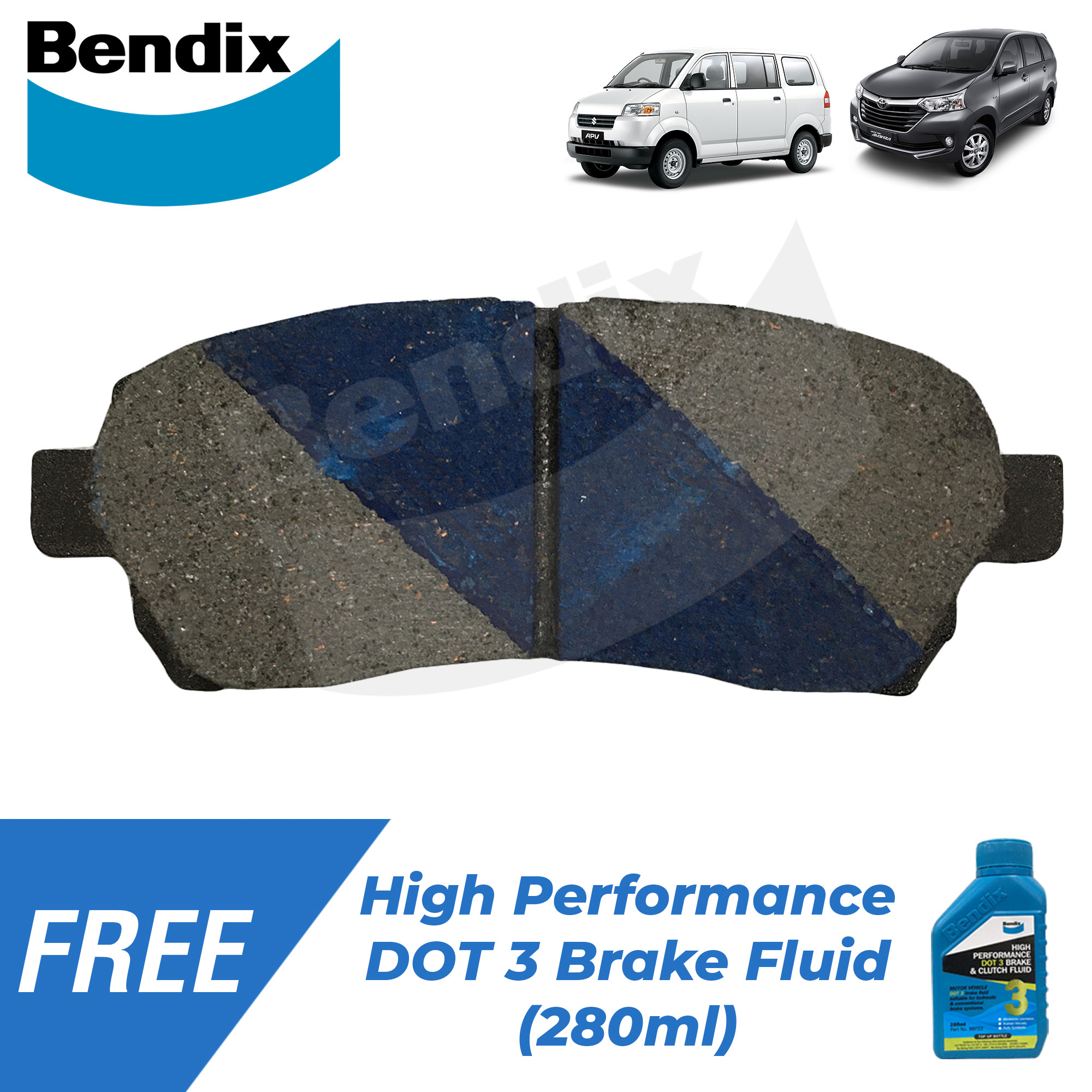 Bendix Brake Pads GCT DB1460 Front Set For Toyota Avanza 2006-2021 ...