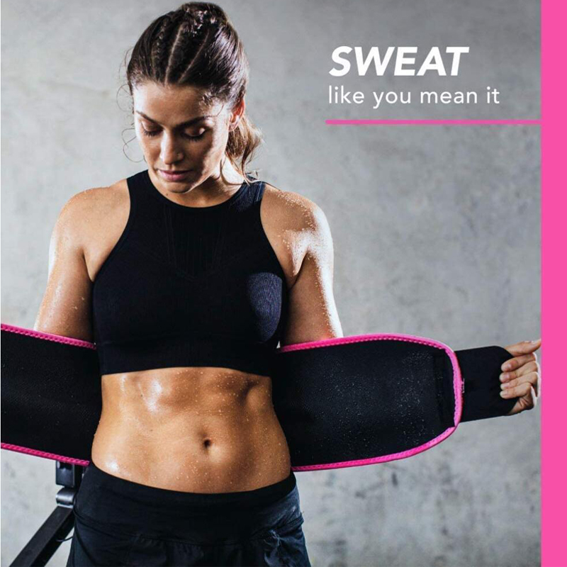 Neoprene Waist Trainer Sauna Slimming Belt Body Shaper Tummy Slimming ...
