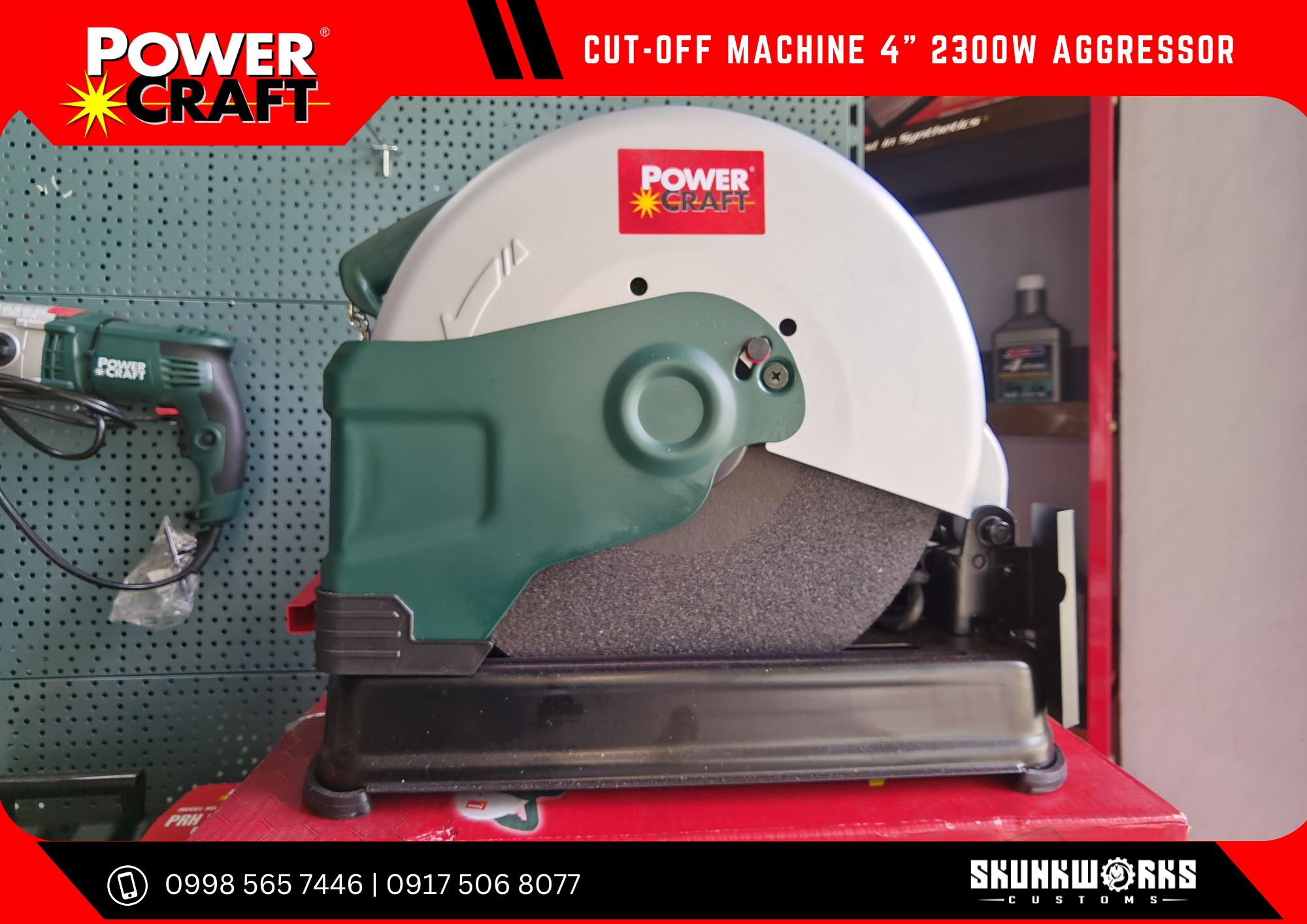 POWERCRAFT CUT-OFF MACHINE 4" 2300W AGGRESSOR | Lazada PH