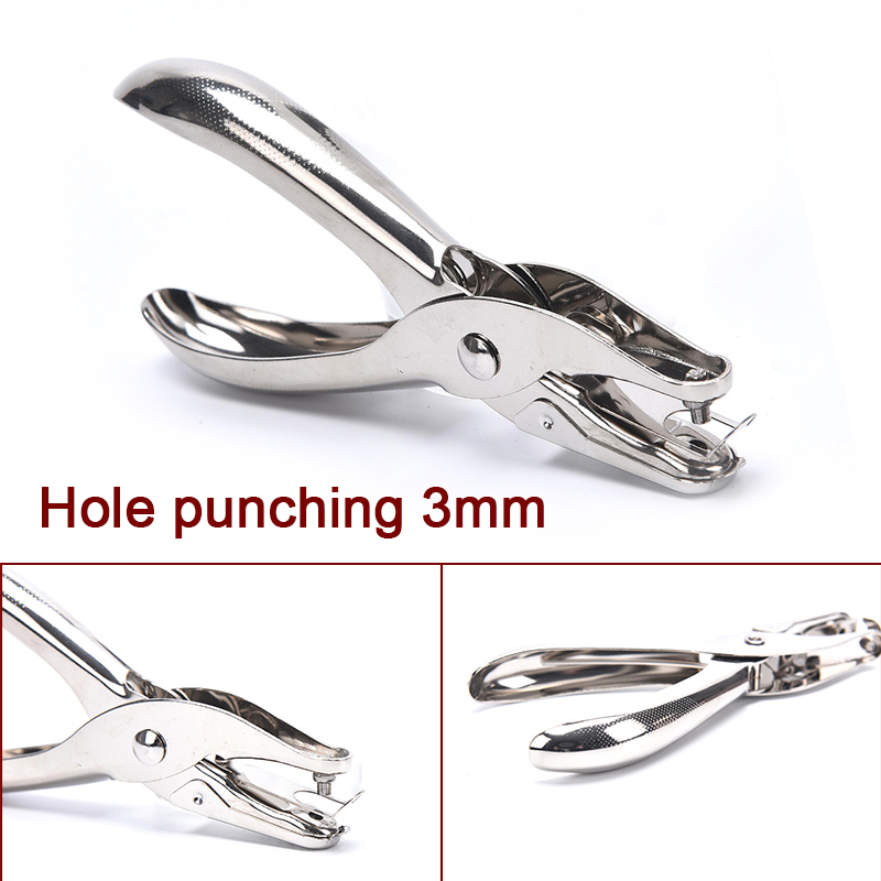 YECH mmico 3mm Single One Hole Hand Held Paper Puncher Cardmaking ...