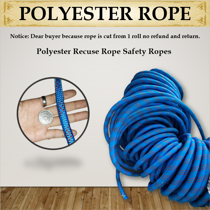 ROPE Lifting 12mm-16mm 1m Polyester Recuse Rope Safety Ropes, Braided ...