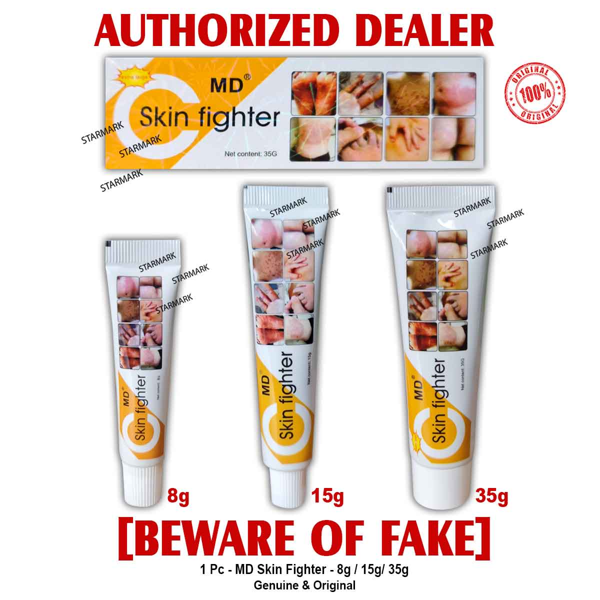 MD Skin Fighter Cream Creams 8g 15g 35g Authentic - 1 Pc | Lazada PH