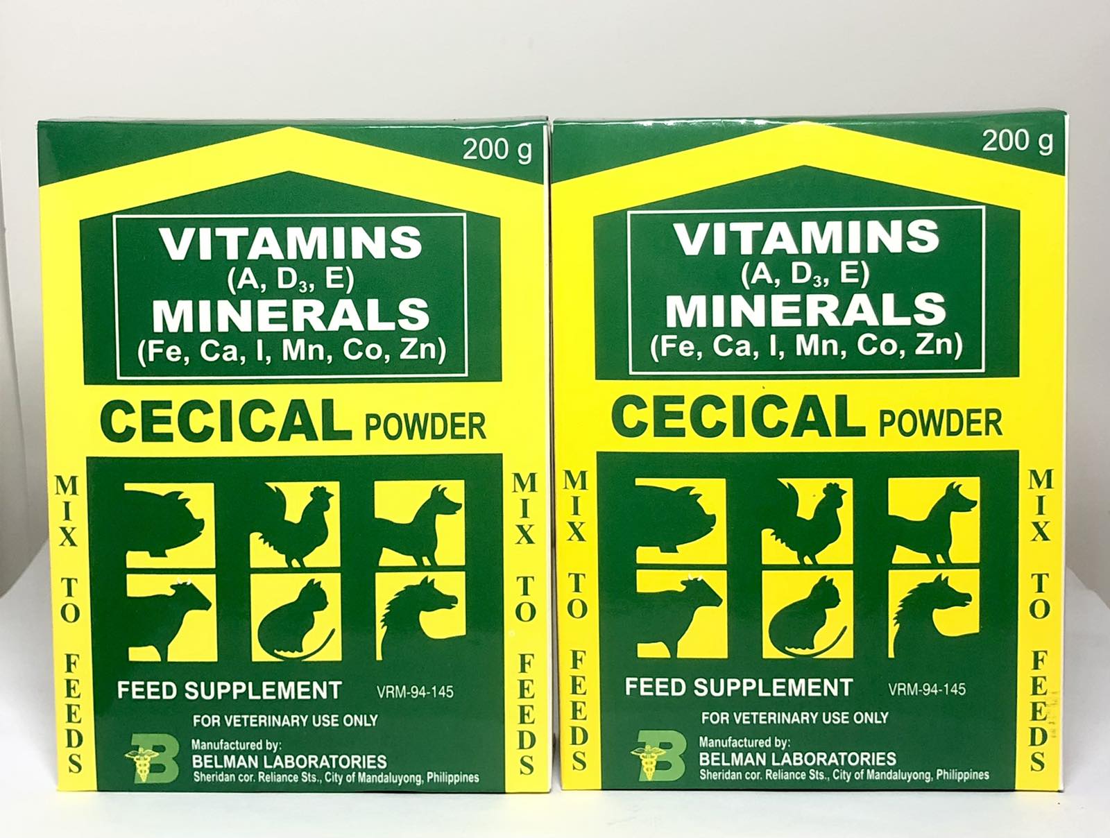 [AGRIVET] 2 BOX CECICAL POWDER FOR GAMEFOWL 200g/ VITAMINS AND MINERALS ...