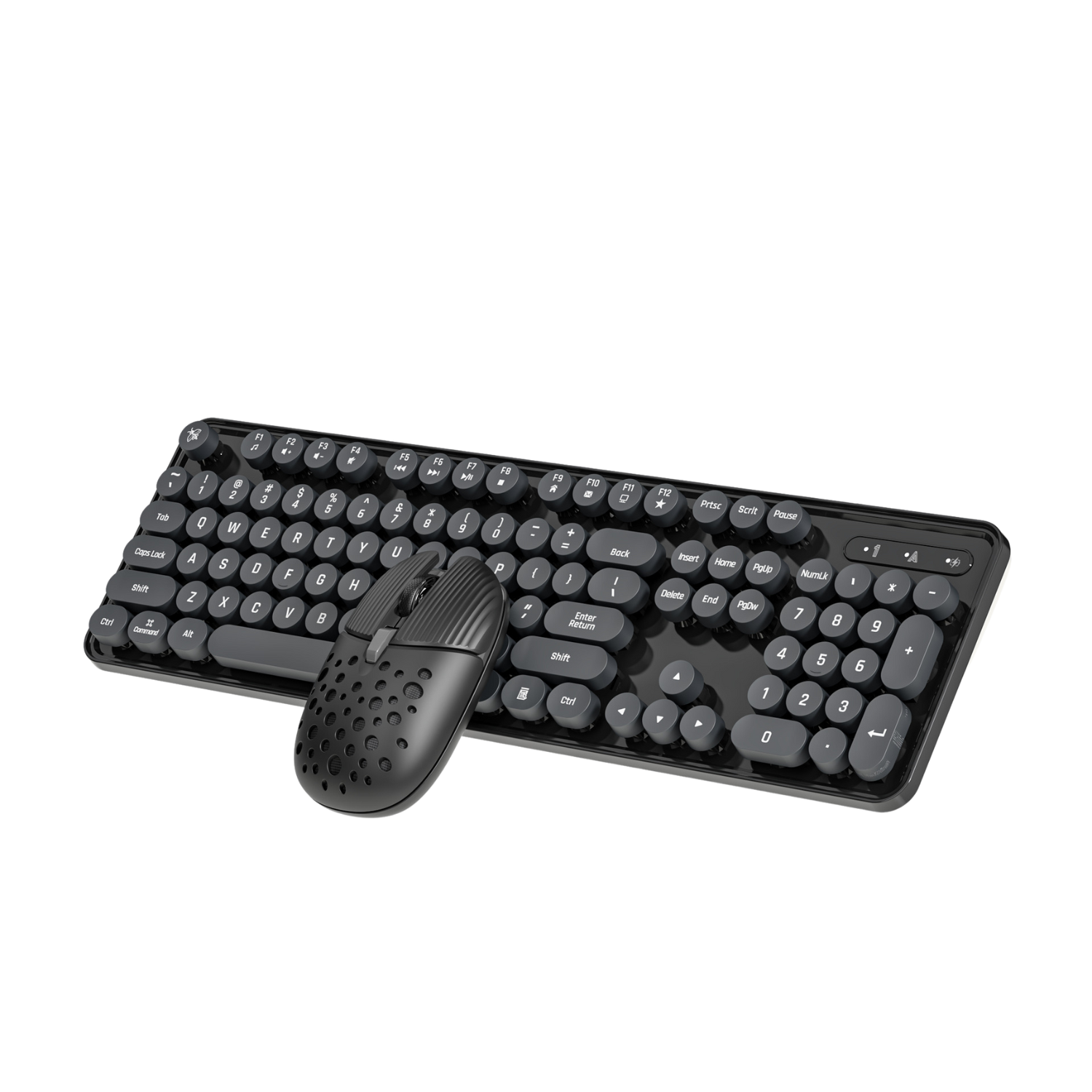 mofii Wireless Bluetooth keyboard and mouse combination Pop punk round ...