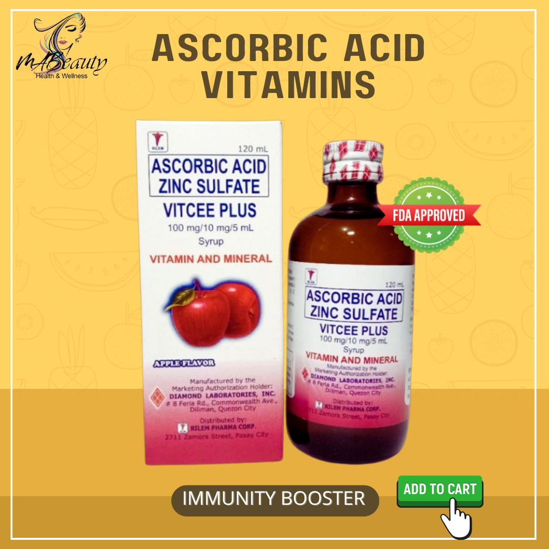 ASCORBIC ACID VITAMIN C with ZINC (VITCEE -VITCEE PLUS) SYRUP 120ML 1 ...