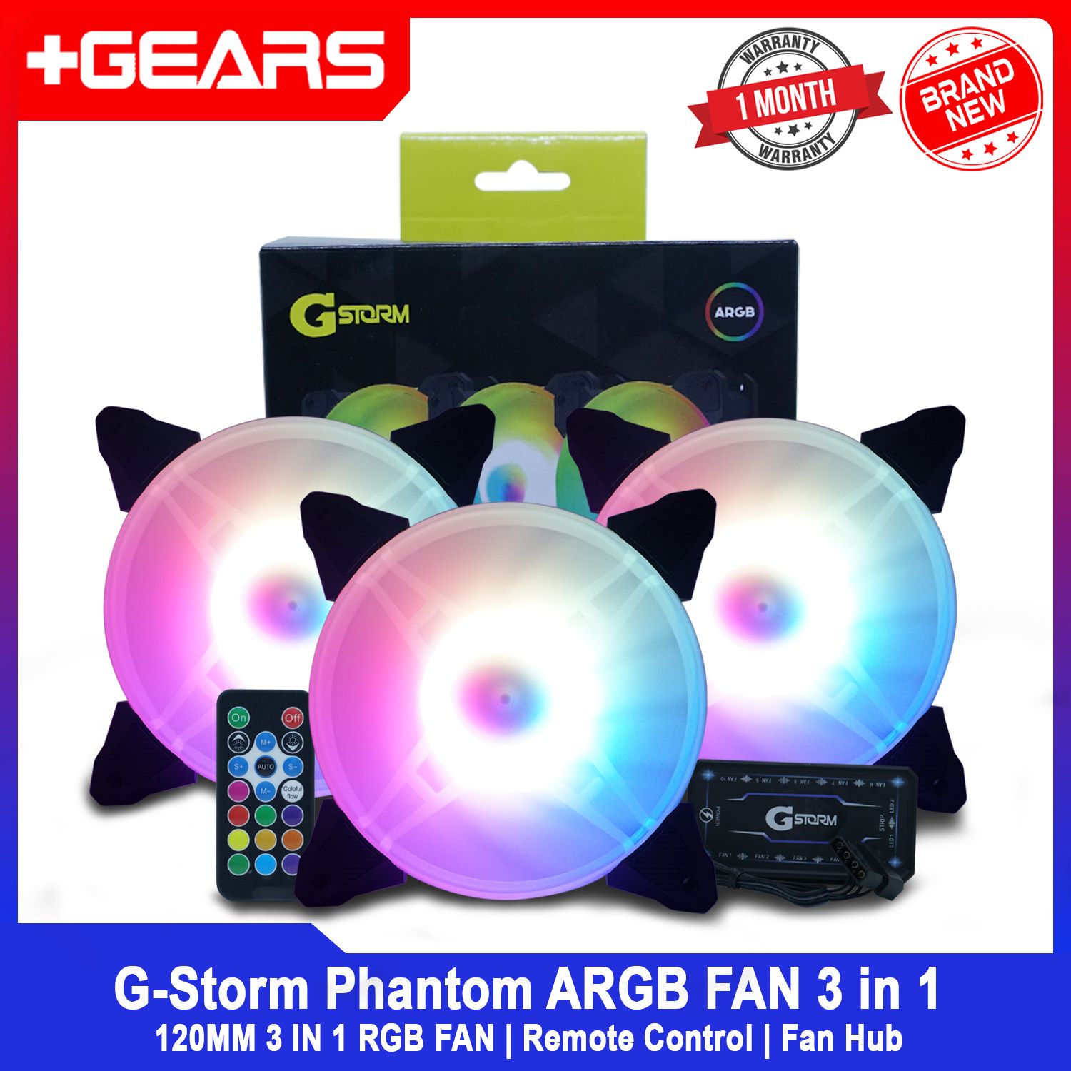 G-STORM Phantom Desktop FAN 3 in 1 ARGB Cooling Fan | We also have ...