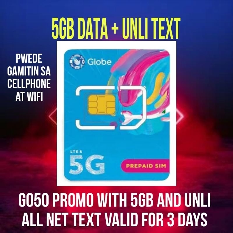 COD ♾️LOWEST PRICE♾️ GLOBE AT HOME PREPAID WIFI SIM CARD / PLDT HOME ...