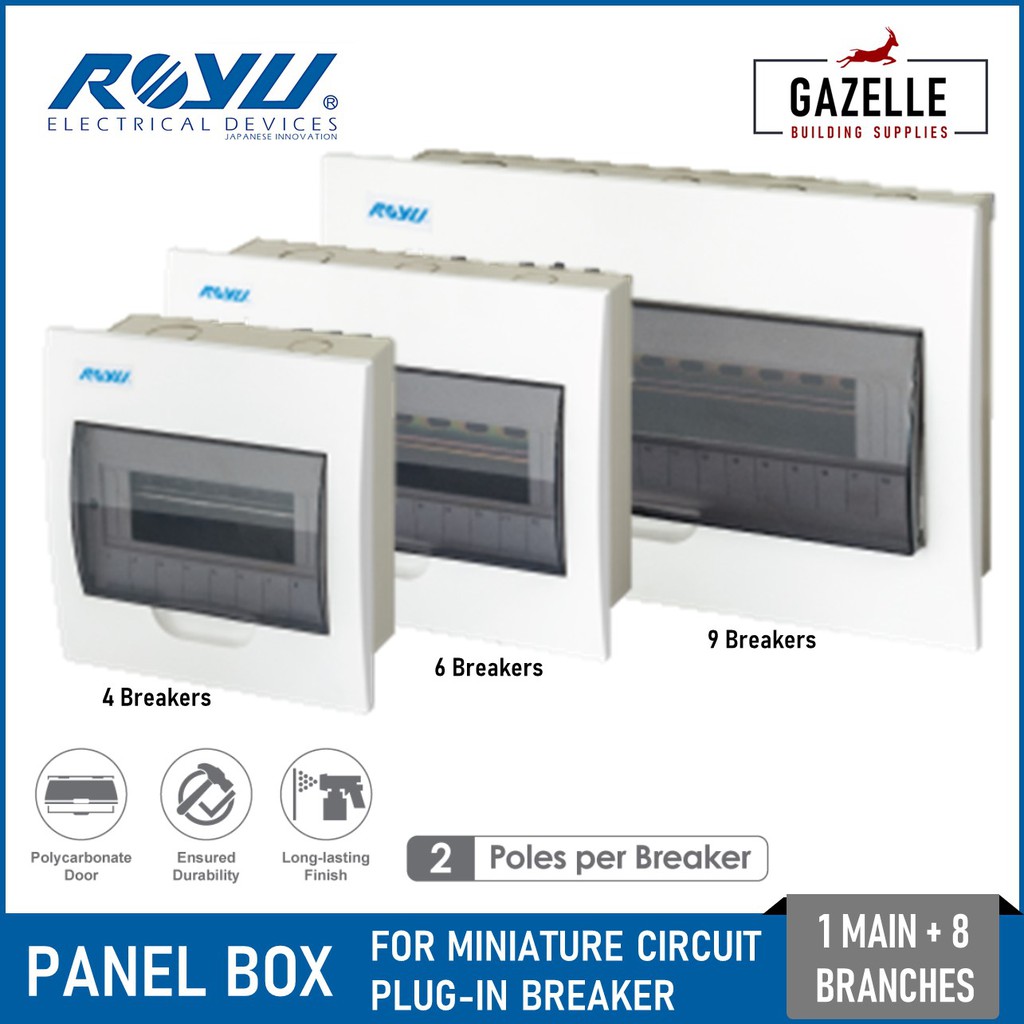 【Tiktok Hot】 Royu Panel Box Rail Type for Miniature Circuit Breakers ...