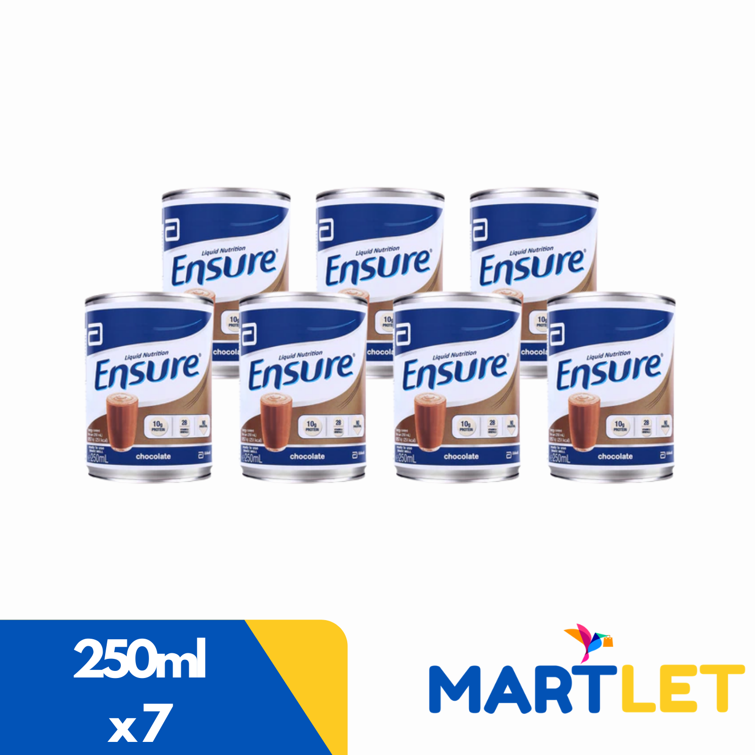 Ensure Liquid Nutrition Chocolate, 250 ml, Set of 7 | Lazada PH