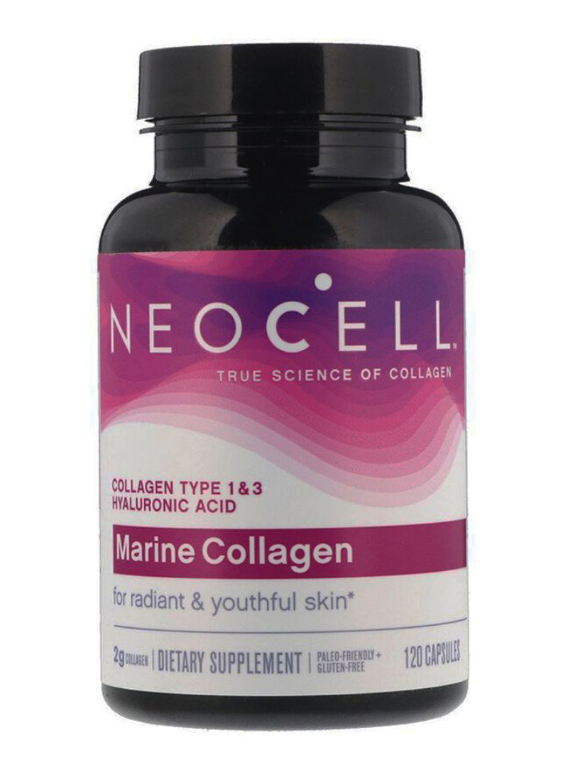 NeoCell Marine Collagen plus Hyaluronic Acid Capsules Bottle of 120 ...