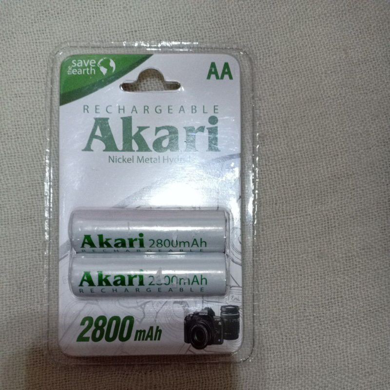 ☞akari rechargeable batteries 13002800mah 2's pack pls choose | Lazada PH