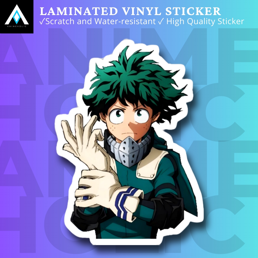 HERO ACADEMIA DEKU | ANIMEHOLIC LAMINATED VINYL STICKERS. | Lazada