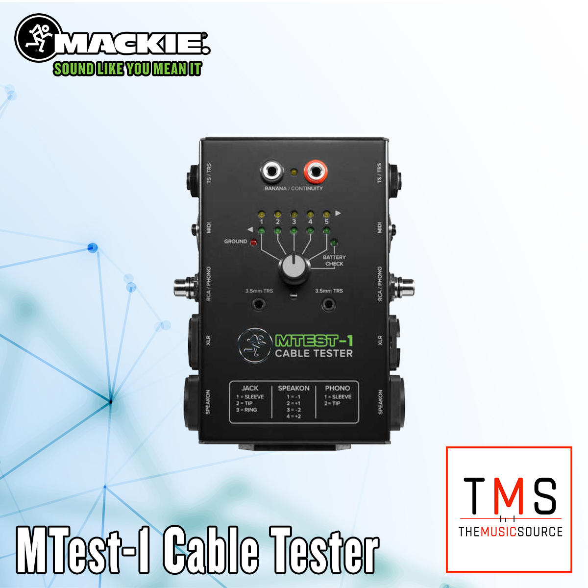 Mackie MTEST-1 Cable Tester | Lazada PH