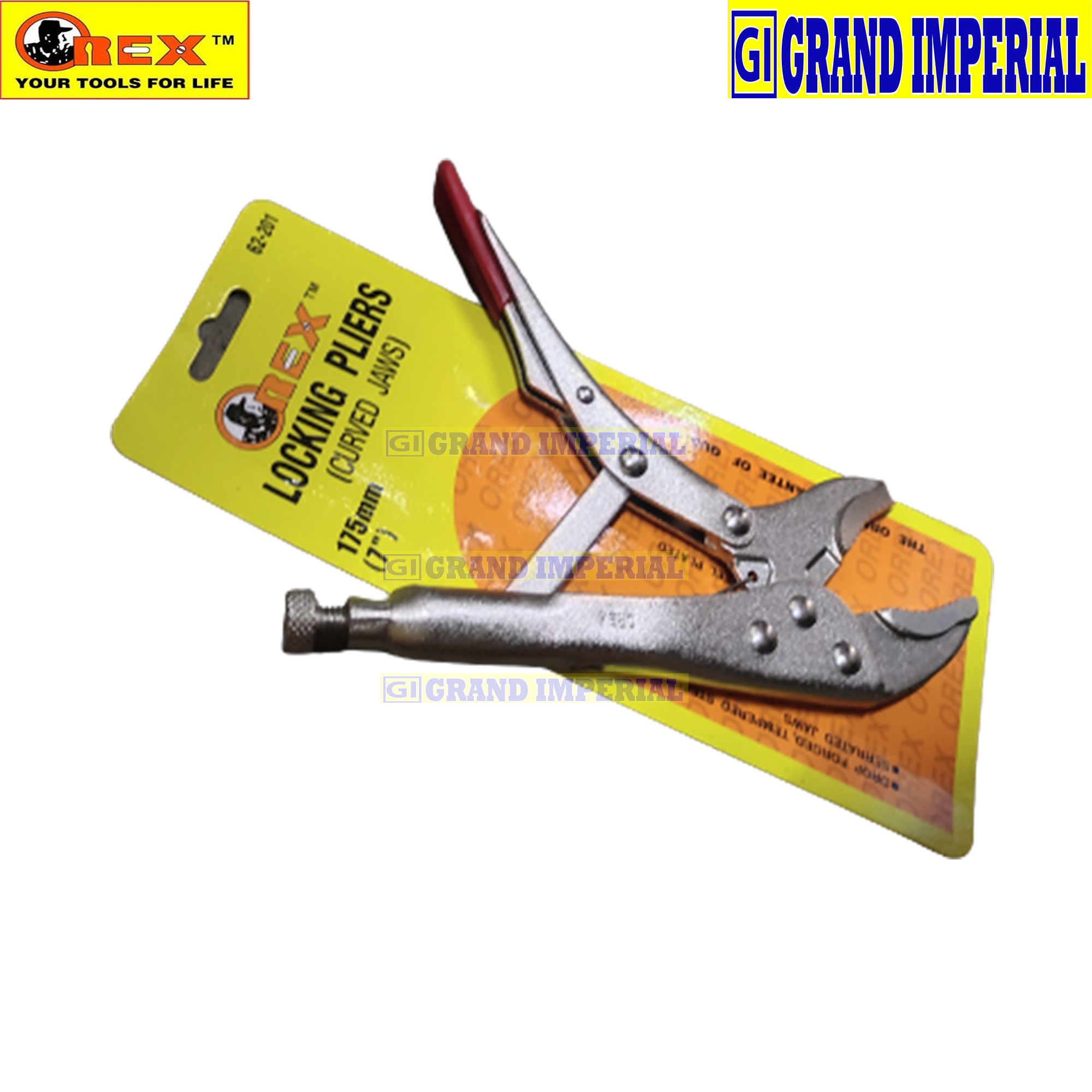 Orex Locking Pliers 7” 62-201 Grand Imperial Industrial Tools Supplies ...