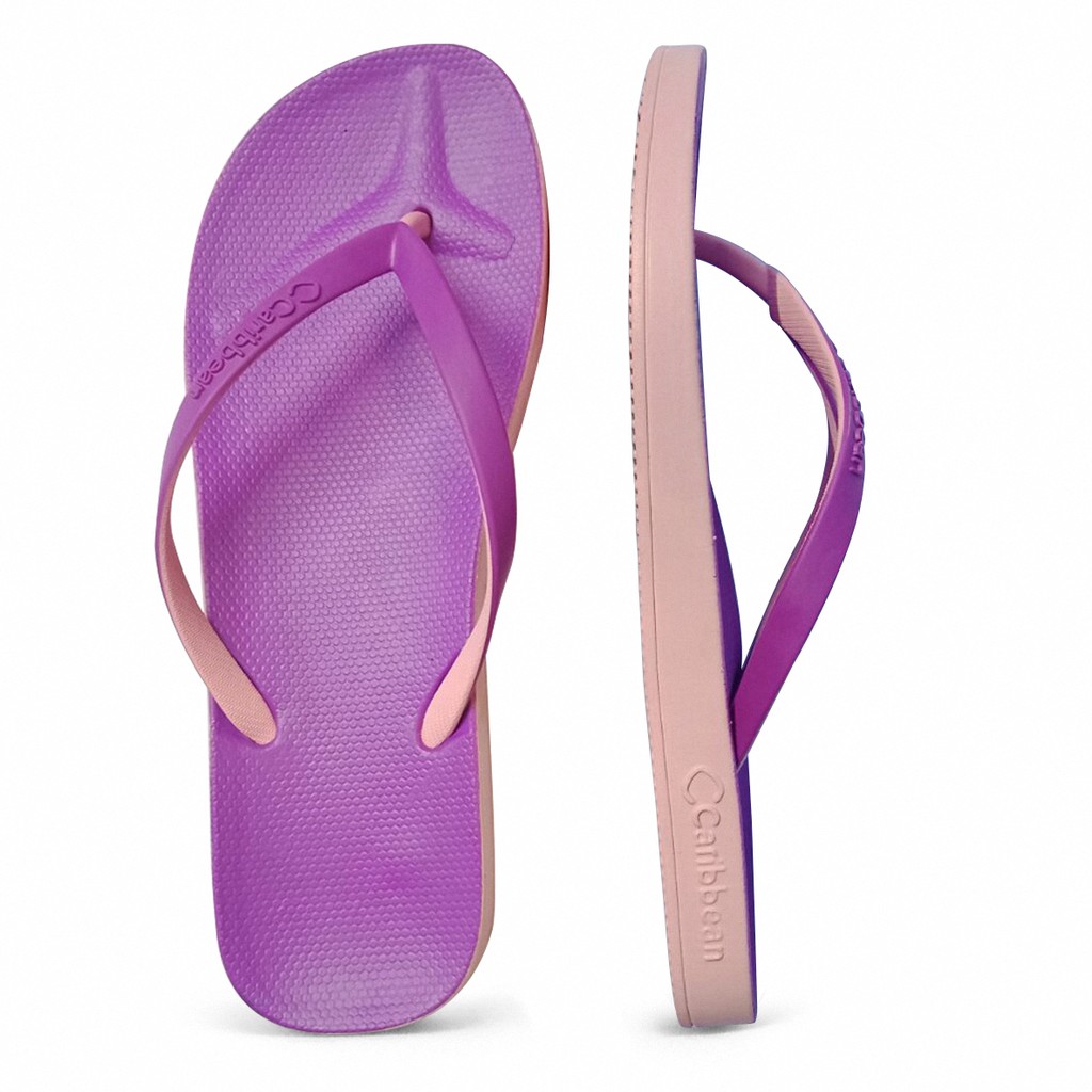 slippers Caribbean Ladies Flip-flops Candy (VioletPink) | Lazada PH
