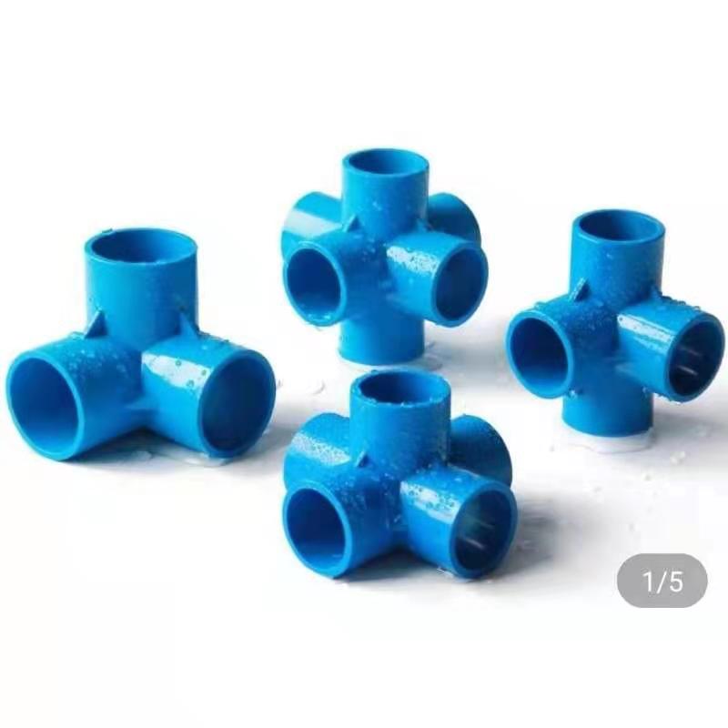 Pvc blue 3way Tee , 4way Tee，5way tee, 6way tee, Wye, wye 45deg . 3D ...
