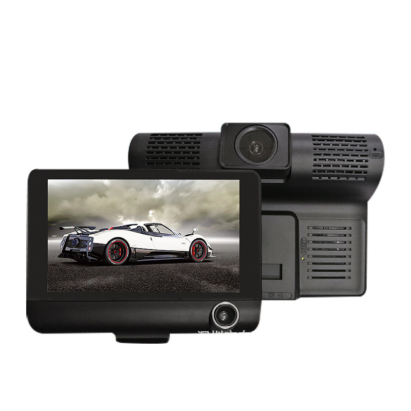 Yasuo Car 360-degree panoramic dashcam 4"HD hidden three-lens three ...