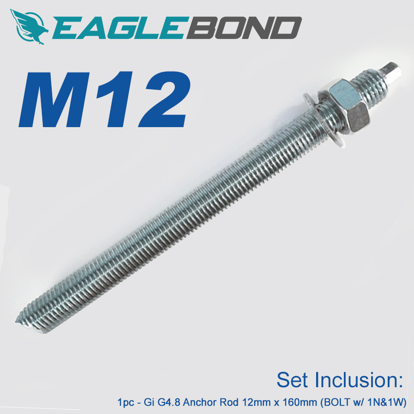 Chemical Bolts 10mm to 24mm / Anchor Rods / Chemical Anchoring ...