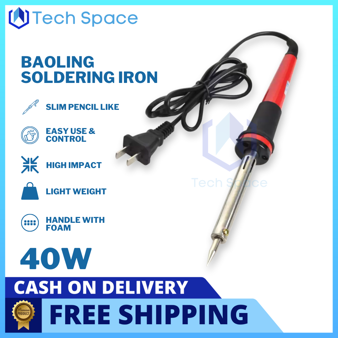 Tech Space Baoling 40w Heavy Duty Electric Soldering Iron Solder ...
