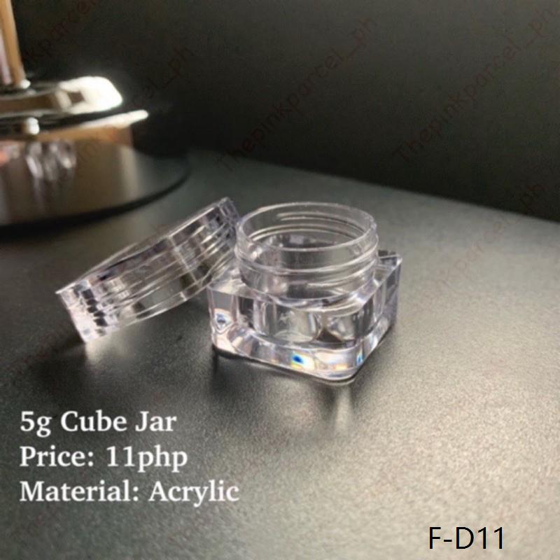5g jar cube jar 5g acrylic jar 5g cream jar cosmetic jar | Lazada PH