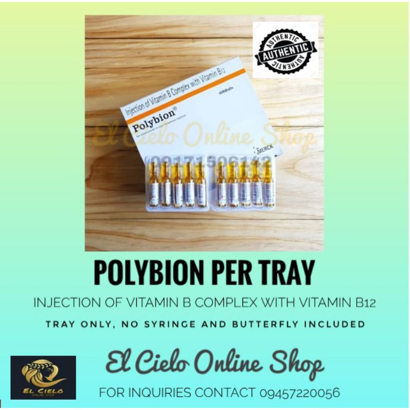 POLYBION INJECTION VITAMIN B (PER TRAY) | Lazada PH