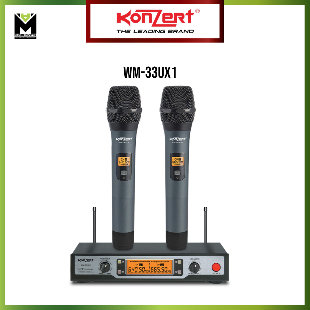 Konzert WM-33UX1 UHF Wireless Microphone | Lazada PH