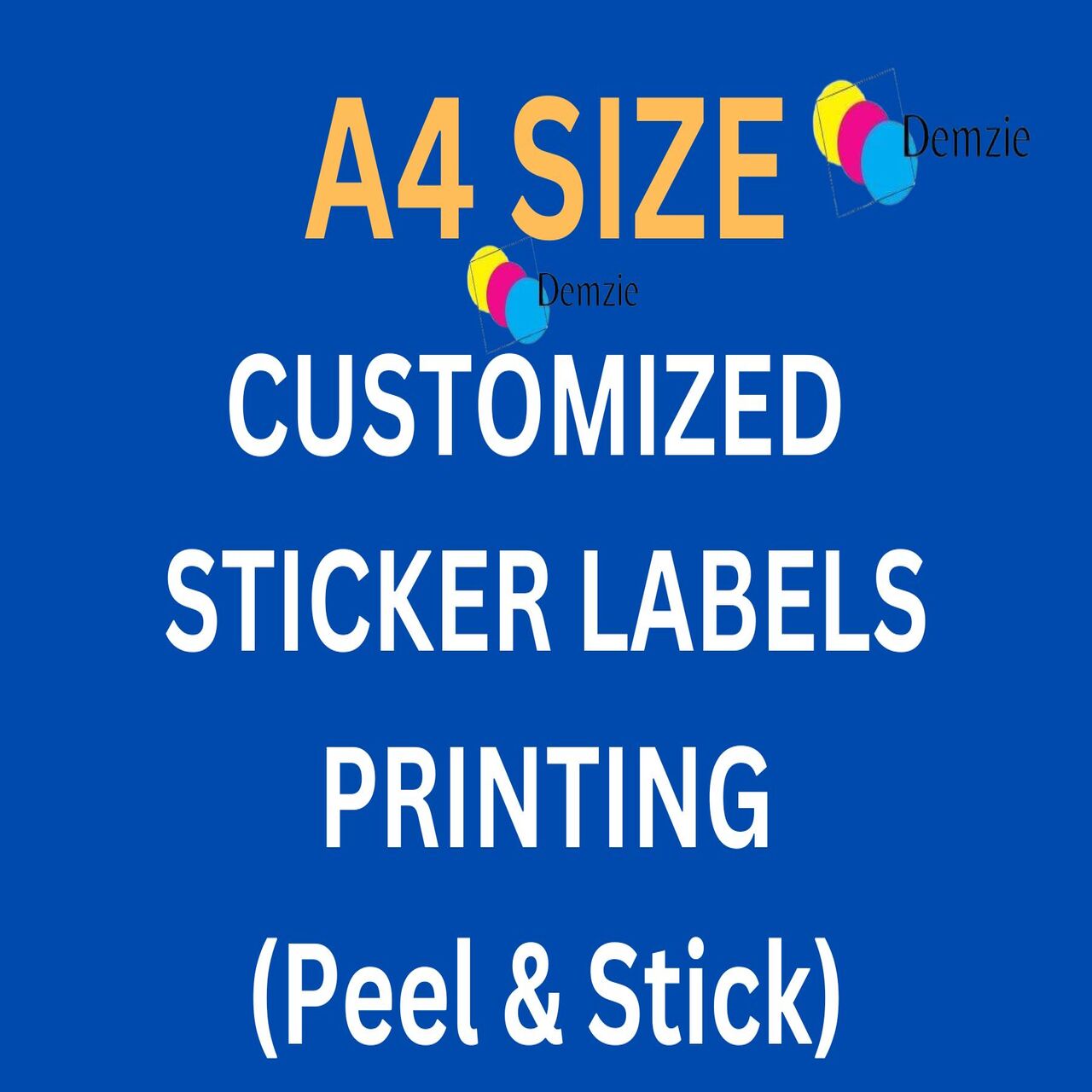 Customized STICKER LABEL PRINTING GLOSSY A4 SIZE PEEL AND STICK | Cut ...