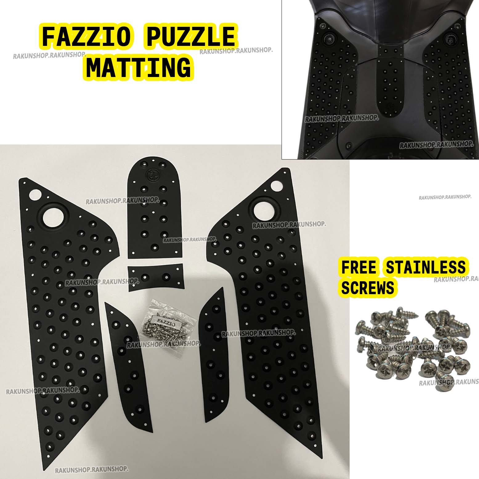 Yamaha Fazzio EA Puzzle Matting Alloy matte black / antique black ...