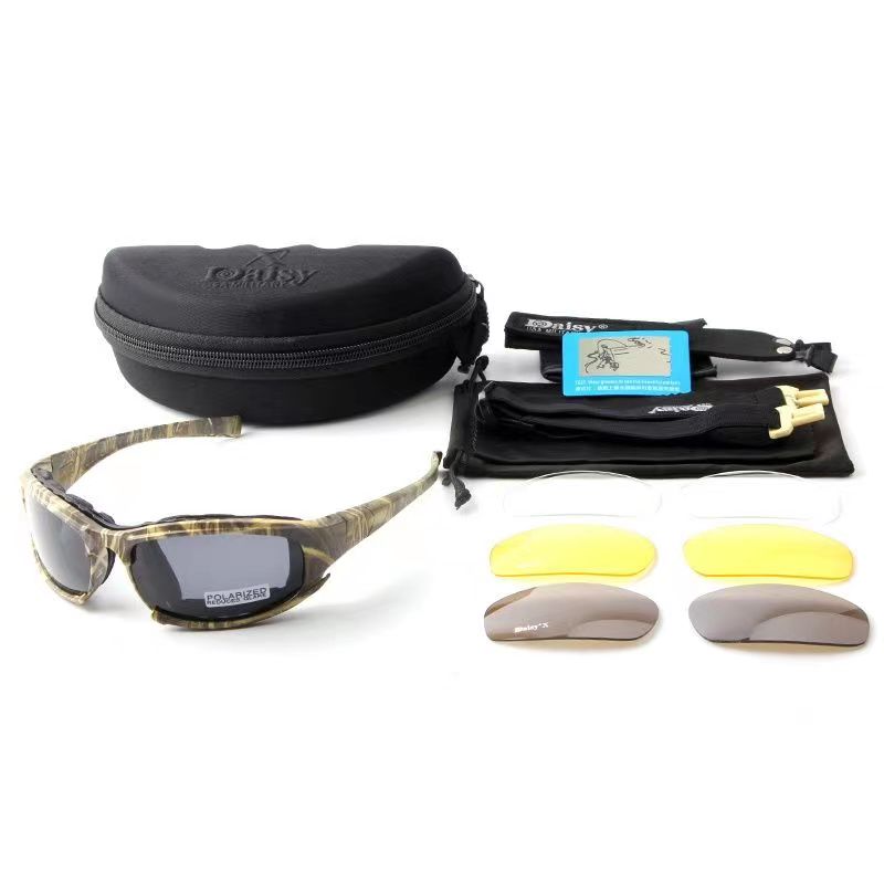 Army Goggles Sunglasses for Men Military Shade Sun Glasses 4 Lens Kit ...