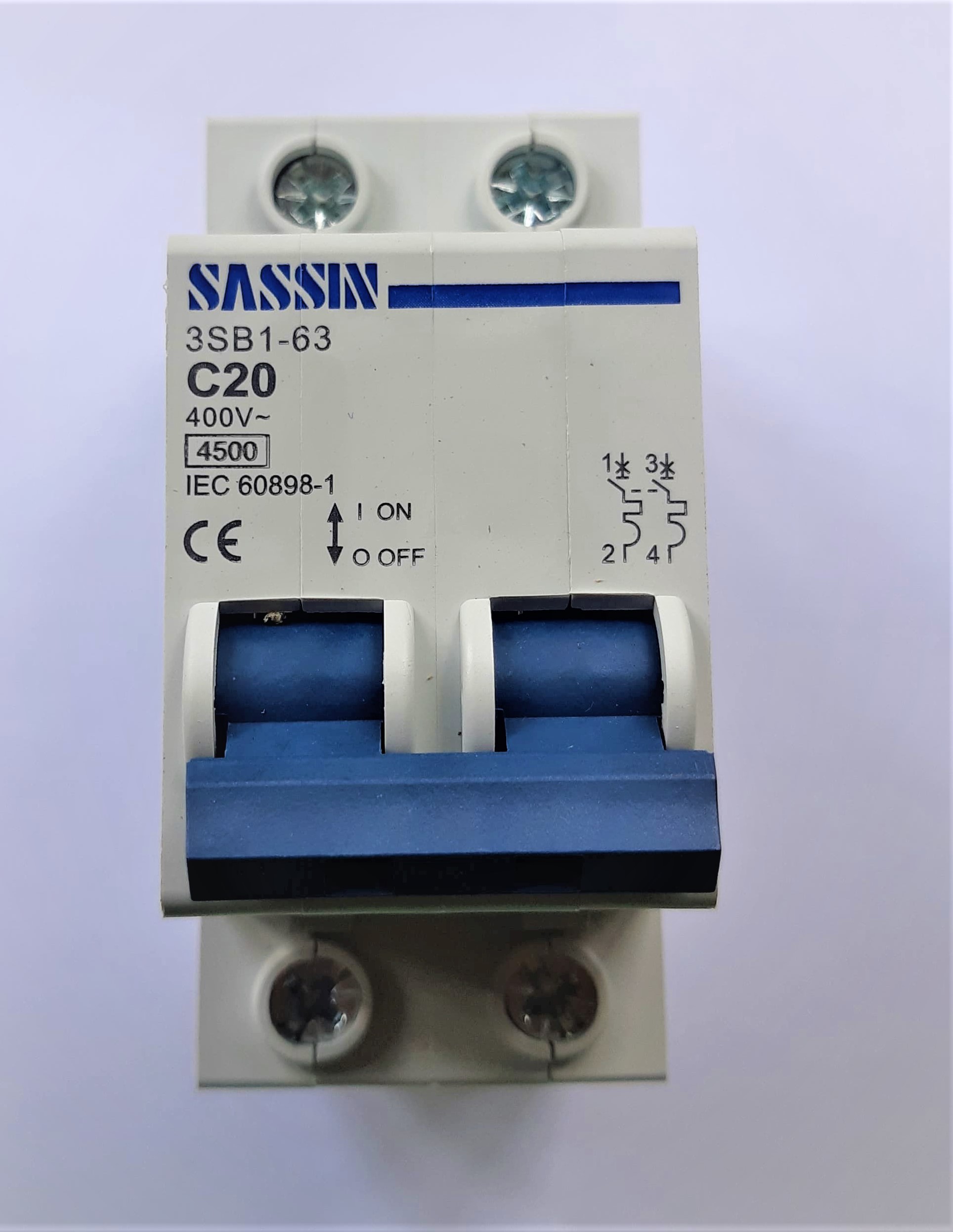 Sassin Miniature Circuit Breaker 2 Pole 20 Amperes | Lazada PH