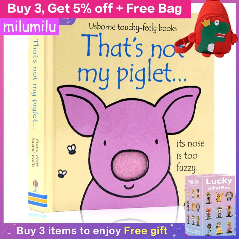 milumilu Original English book Usborne That's Not My Piglet Touch book Children's educational ...