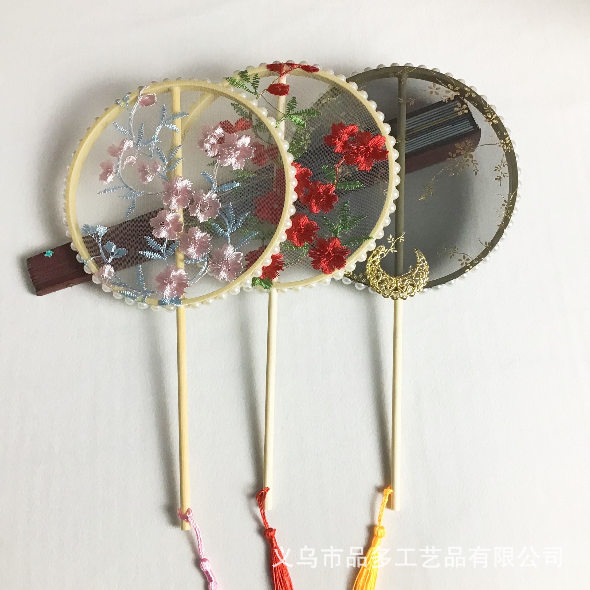 Antique Wan fan Han suit fan children's Tuan fan Han suit show ...