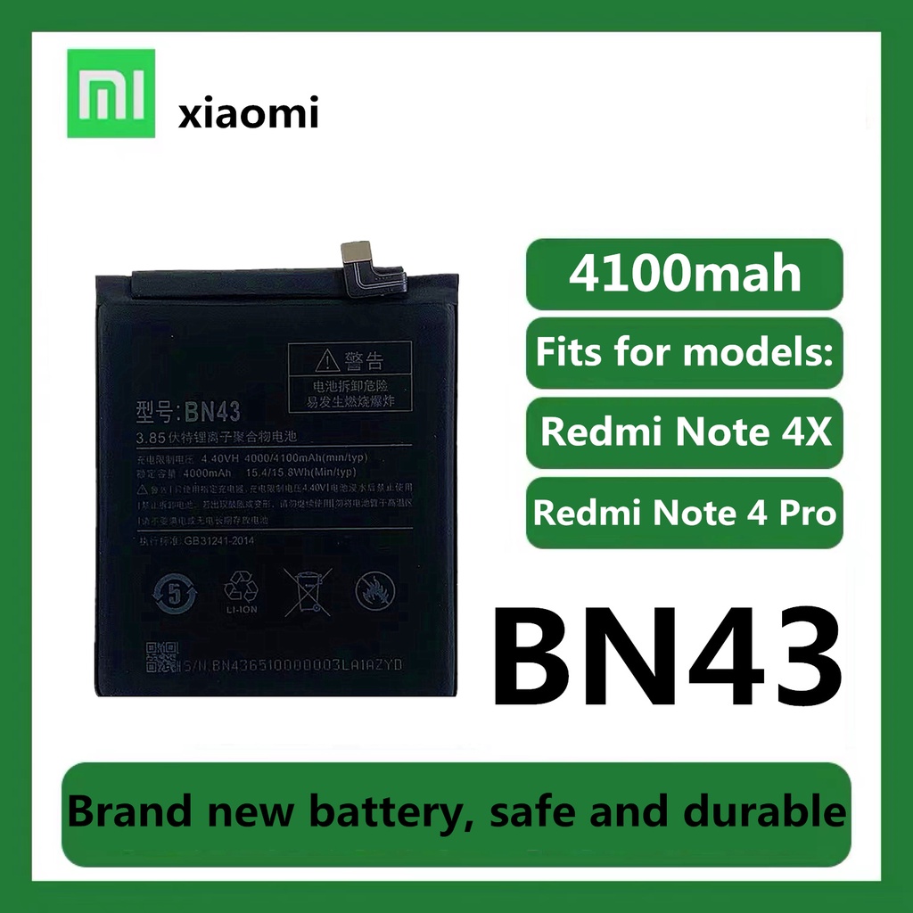 【Hot】 Xiaomi Redmi Note 4xNote 4 pro Battery Model BN43 Original High ...