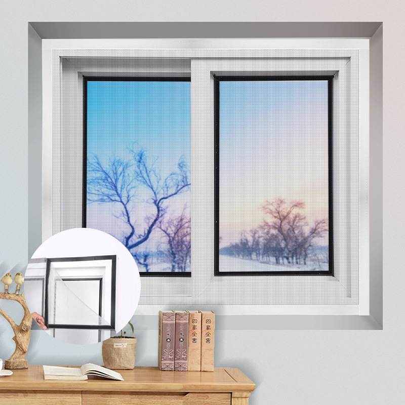 Mosquito net window screen removable insect window net self-adhesive ...