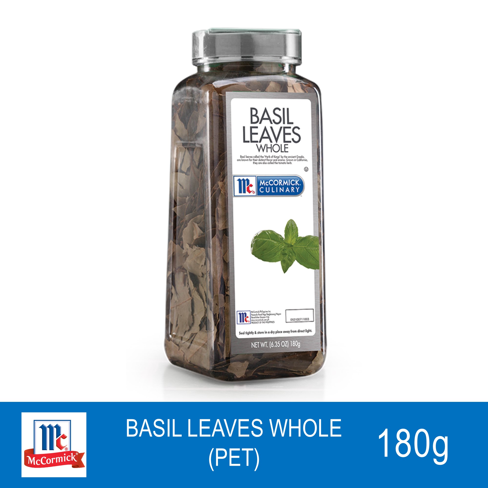 McCormick Basil Leaves Whole PET Bottle 180G | Lazada PH