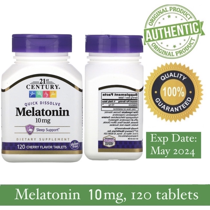 [ONHAND] Melatonin 3mg 5mg 10mg Natrol 21st Century MRM Sleep Capsule ...