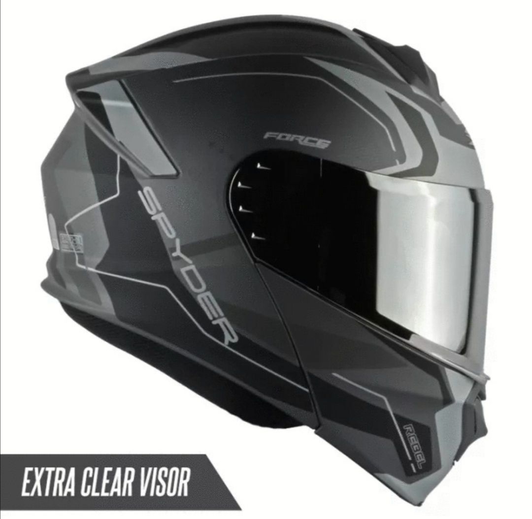 mask chain SPYDER Force GD Modular Helmet S3 w/ Free Extra Clear Visor ...