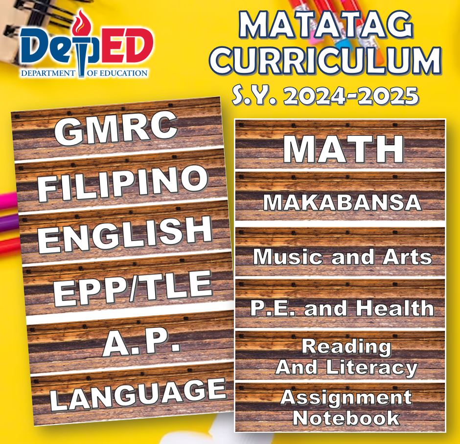 STICKER NOTEBOOK LABEL MATATAG CURRICULUM 2024-2025 | Lazada PH