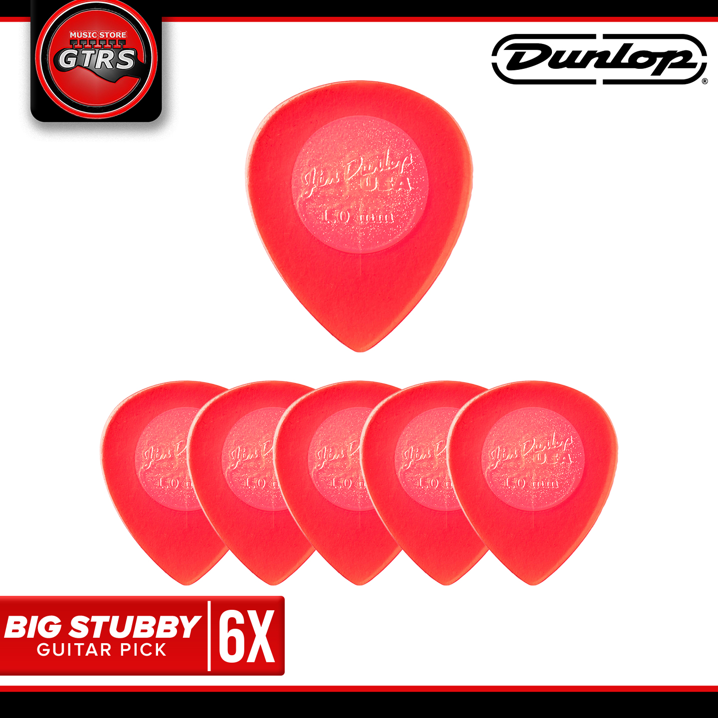 Dunlop Big Stubby Guitar Pick Pack of 6 | Lazada PH