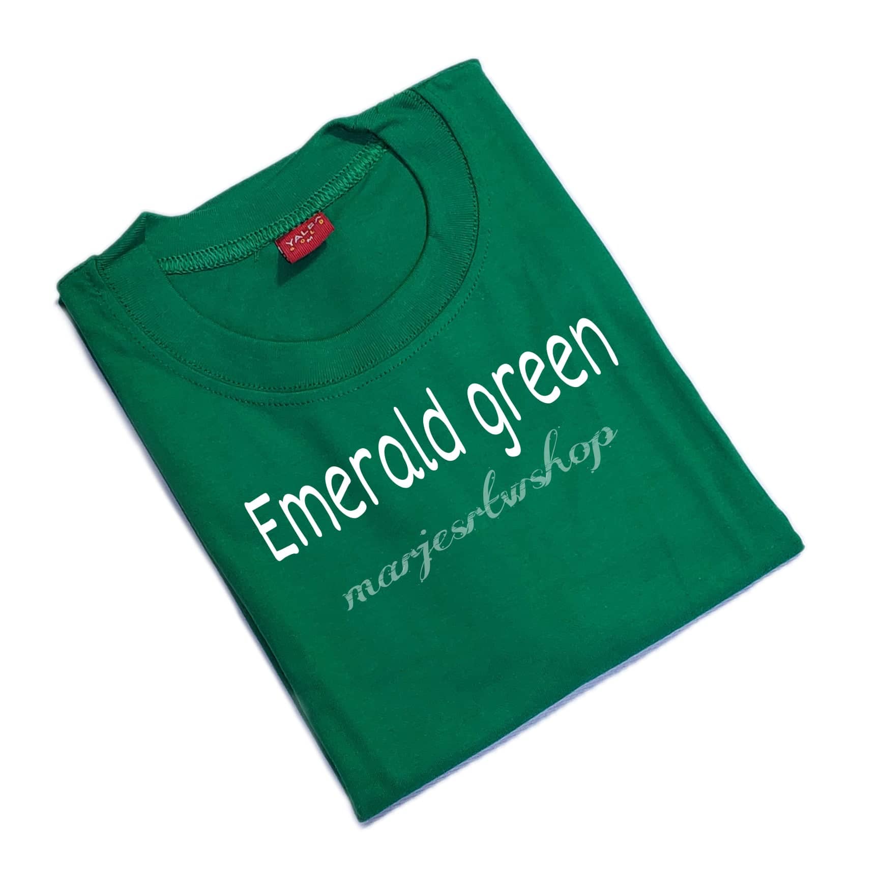 YALEX Plain T-shirt UNISEX (On-hand) Emerald green,Turquise, Apple ...